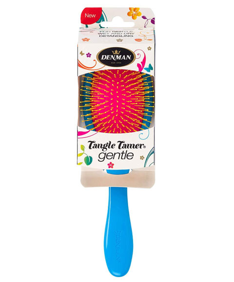 denman classic styling brush | Denman Tangle Tamer Gentle Brush Blue ...