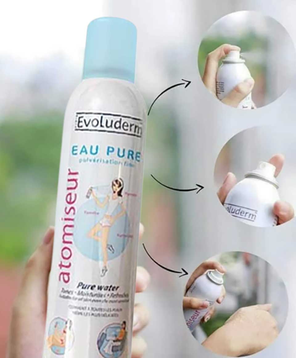 evoluderm evoluderm | Evoluderm Pure Water Atomizer Spray - PaksWholesale