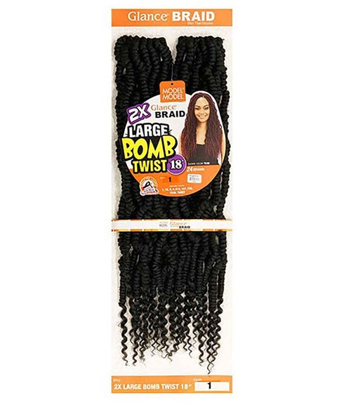 model model glance | Glance 2X Braid Large Bomb Twist - PaksWholesale