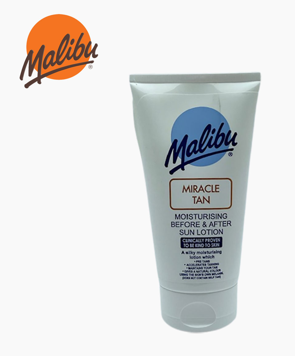 skin tan | Malibu Miracle Tan Moisturising Before And After Sun Lotion ...