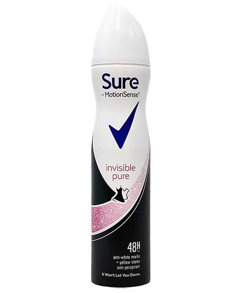 sure sure | Motionsense Invisible Pure 48H Anti Perspirant Spray ...