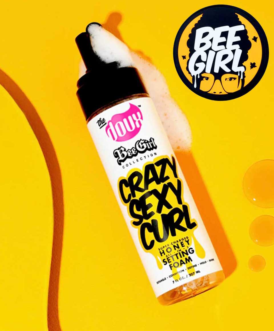 styling mousse | Bee Girl Crazy Sexy Curl Honey All In 1 Setting Foam ...