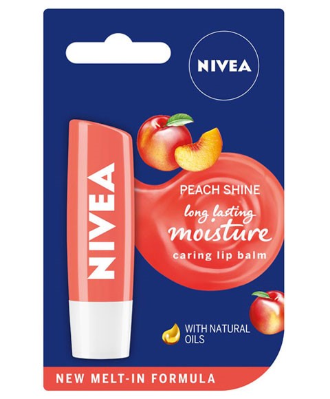 Nivea Nivea Soft Nivea Peach Shine Long Lasting Moisture Caring Lip